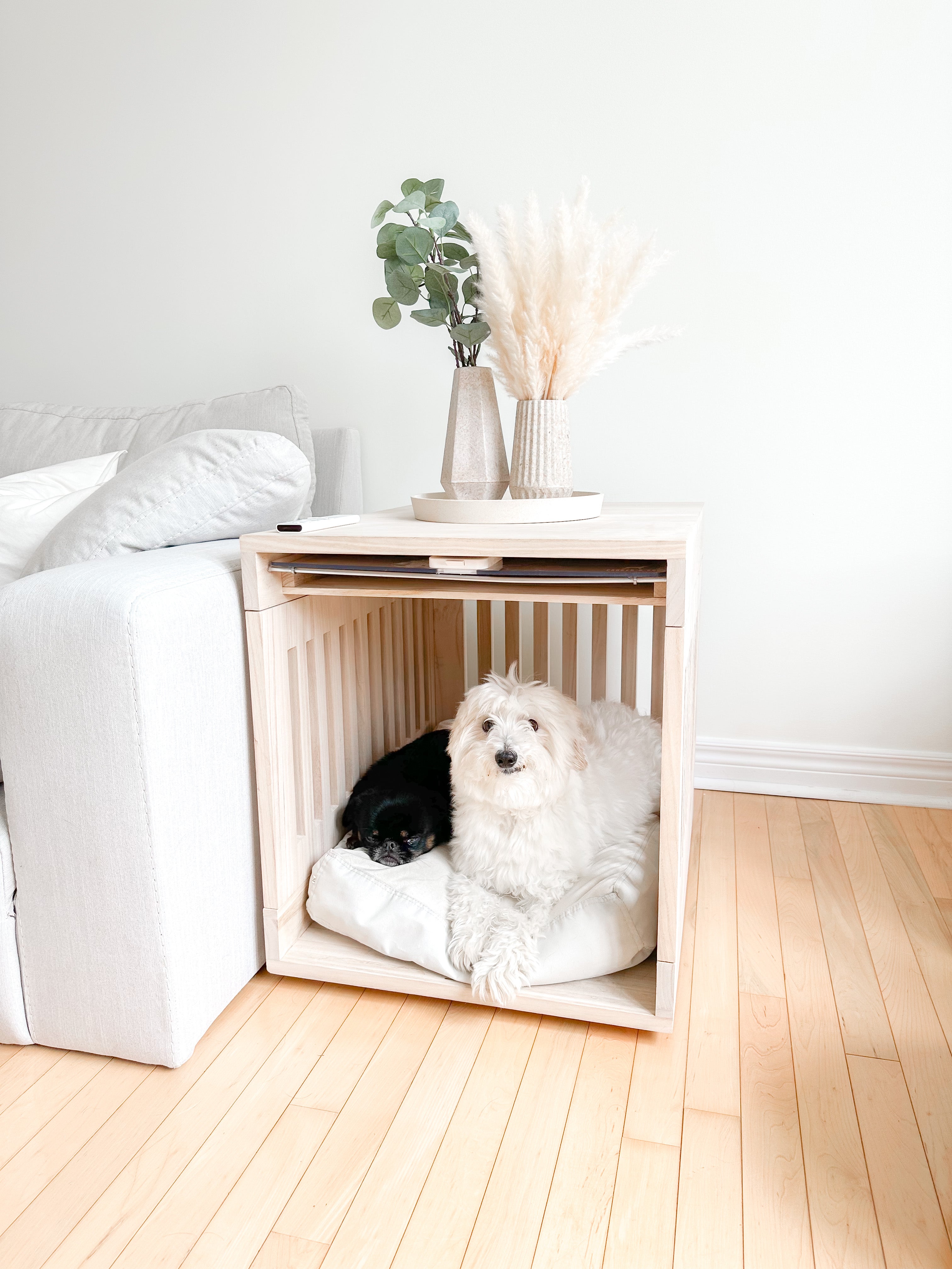 Wood Dog Crate & Side Table – Parker & Co.